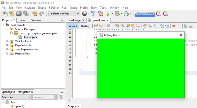 JPanel in Java with Example Using NetBeans-CSDN博客