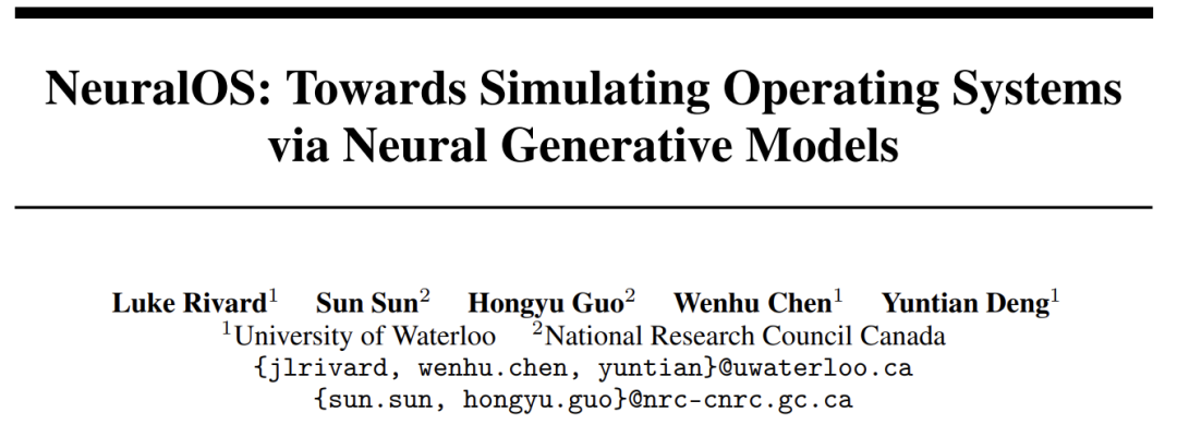 神经操作系统NeuralOS诞生！RNN+扩散模型实时生成自适应GUI界面-CSDN博客
