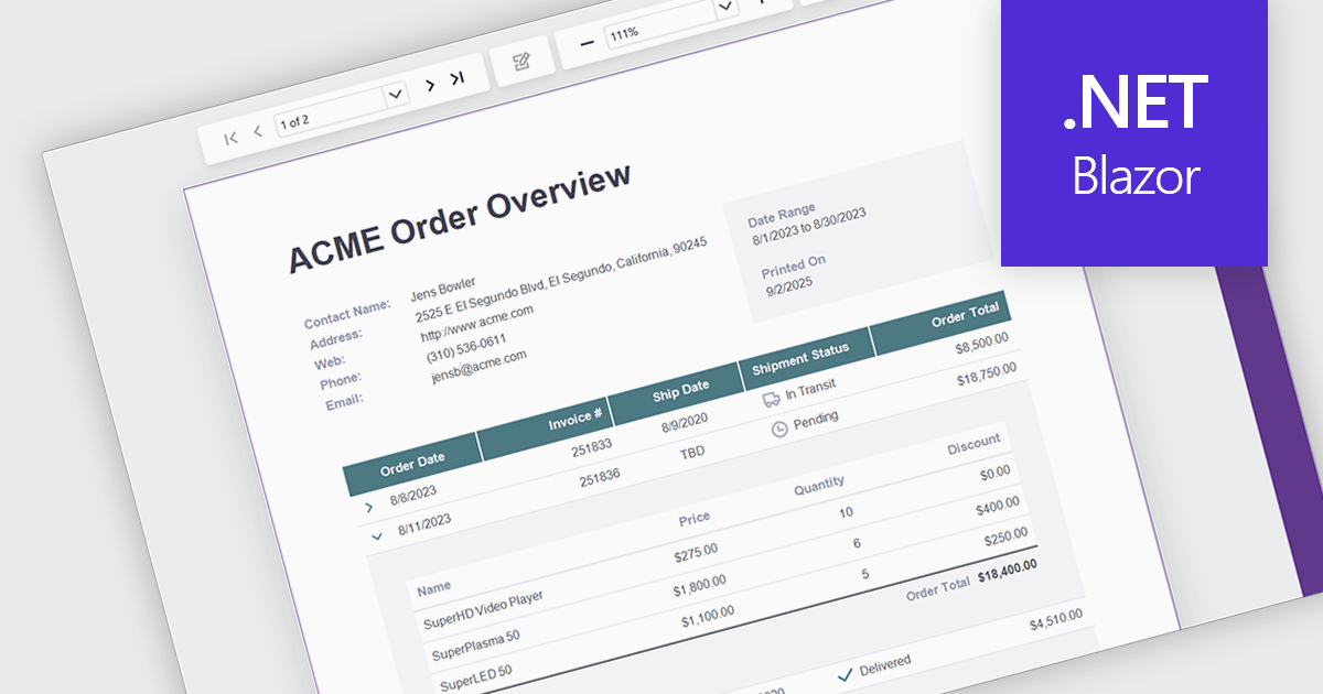 ActiveReports.NET通过交互式深入探究报告详情-CSDN博客