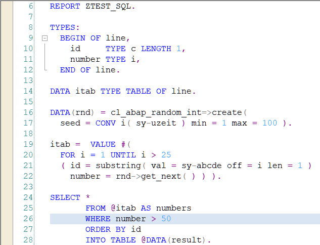 每日5分钟，学习一个 ABAP 冷门知识点 (3)：ABAP 内表也能用 SELECT 来读取了？-CSDN博客