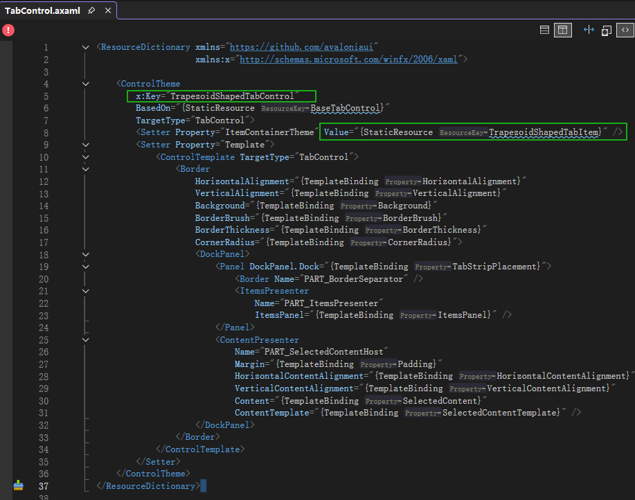 Avalonia自定义TabItem边框-CSDN博客
