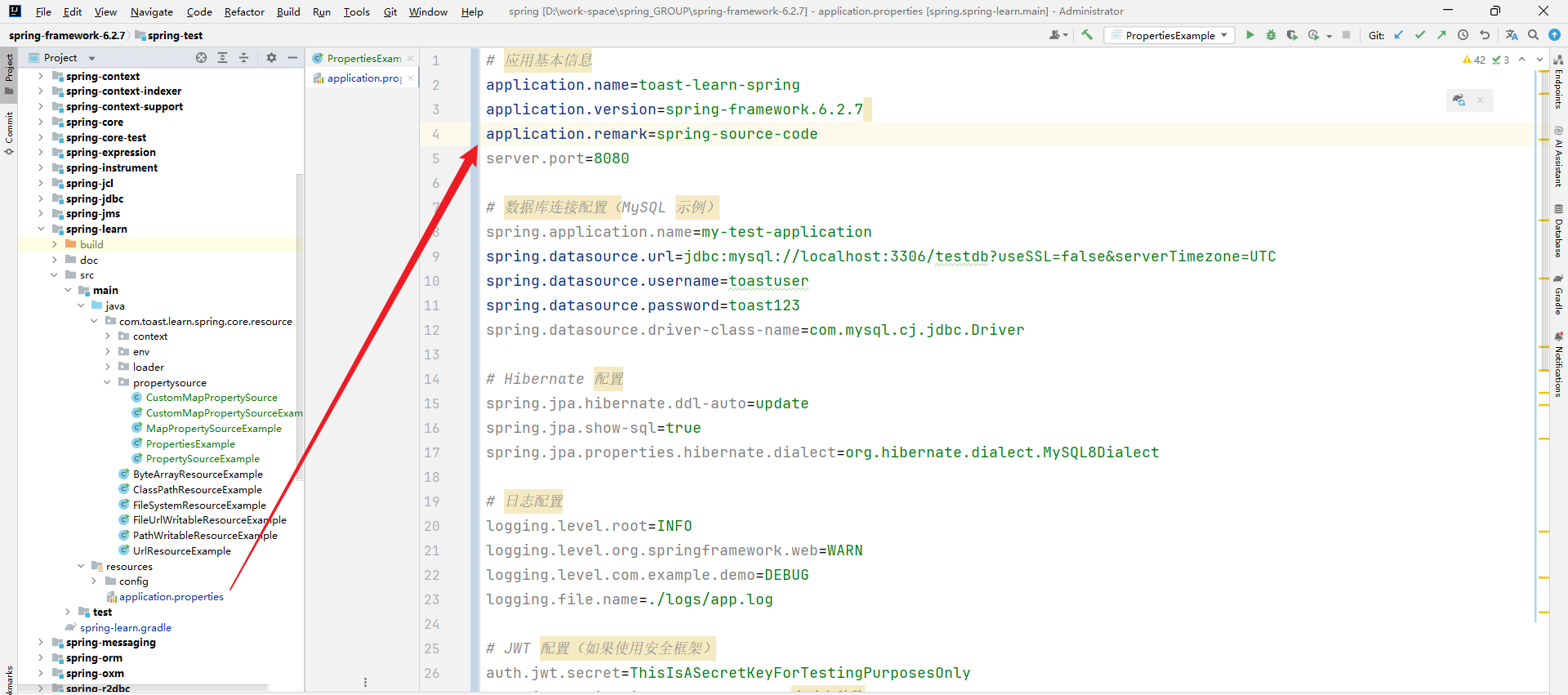 新手也能学得会之PropertySource 接口【sping-core-资源管理03】_classpathresource resource = new classpathresource ...