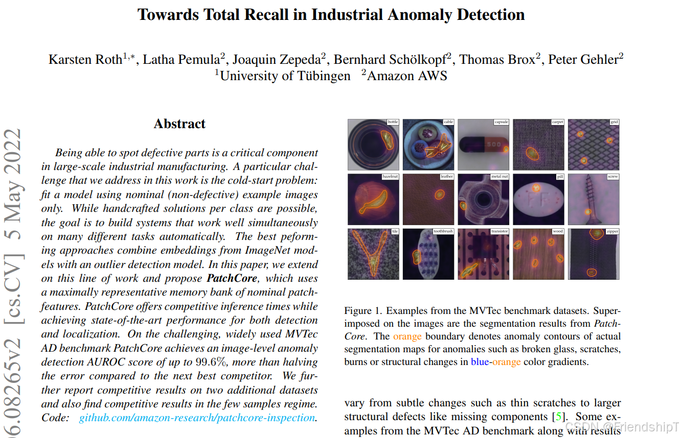 通过计算实例简单地理解PatchCore异常检测-CSDN博客