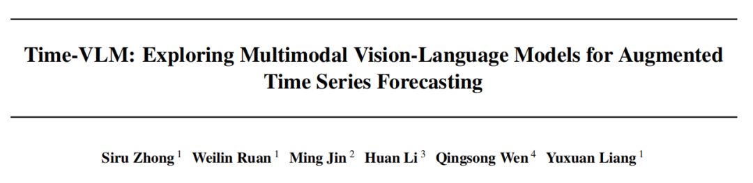 ICML2025|视觉+文本+时间三buff加持！看看多模态怎么赋能时间序列！_time-vlm: exploring multimodal vision-language mod-CSDN博客