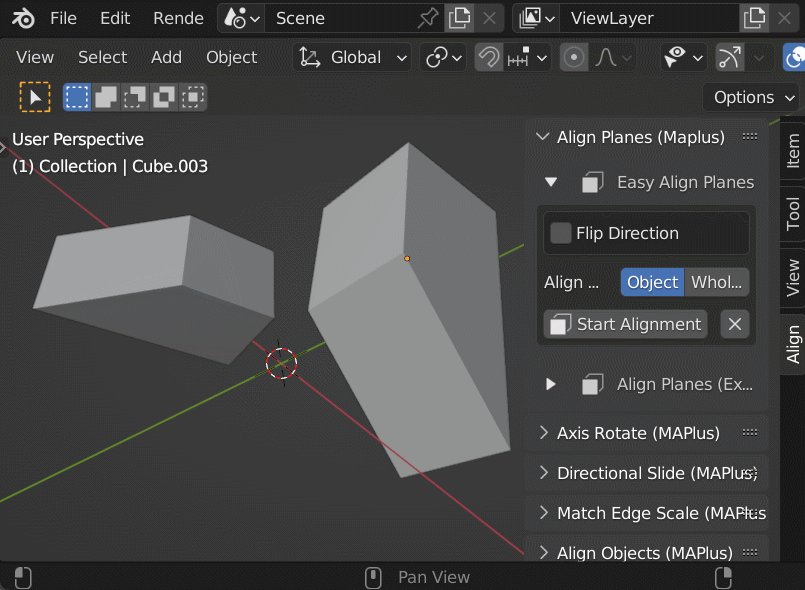 Mesh Align Plus - Blender 精确对齐插件_blender对齐插件-CSDN博客