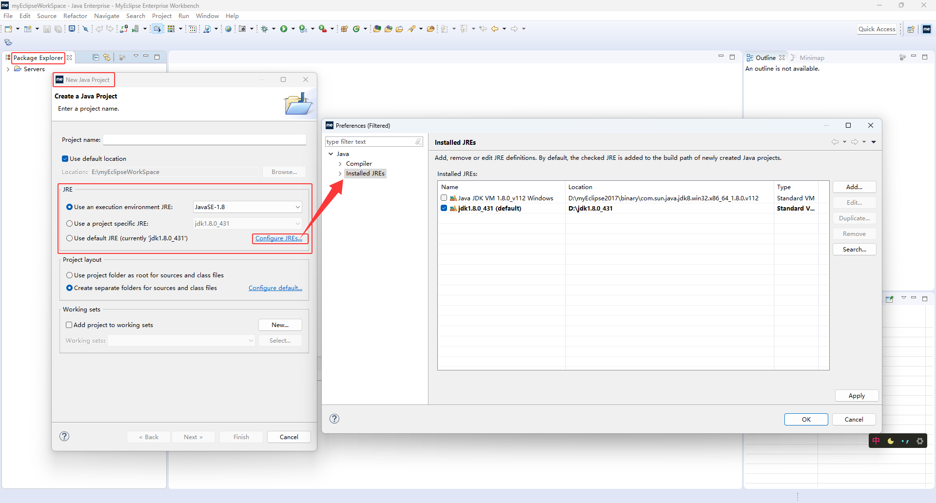 Java开发, 在myeclipse中配置jdk, 图文并茂超详细小白保姆级教程_myeclipse配置jdk-CSDN博客