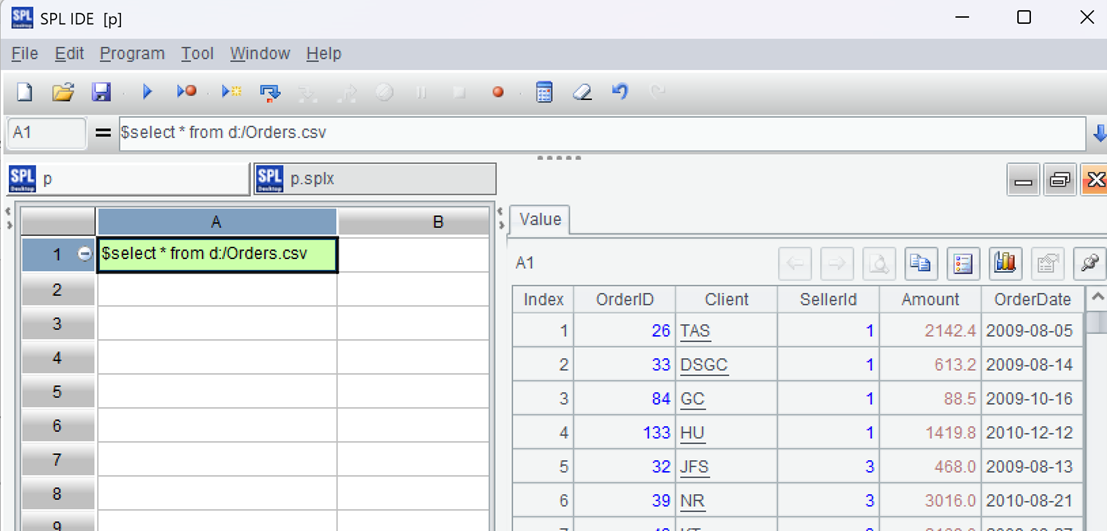 如何用 esProc SPL 在 csv 文件上执行 SQL-CSDN博客