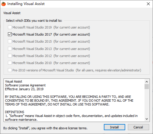 Visual Assistant 在VS2017的安装与使用_visual studio 2017 苹果助手-CSDN博客
