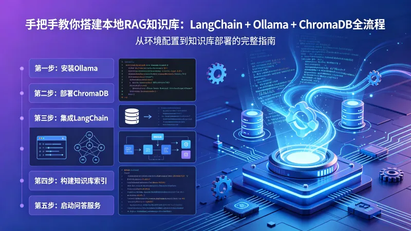 手把手教你搭建本地 RAG 知识库：LangChain + Ollama + ChromaDB 全流程-CSDN博客