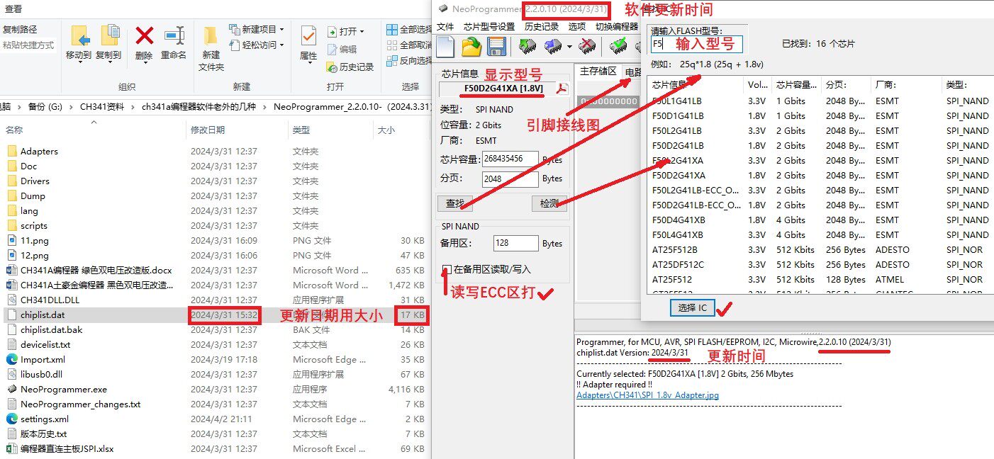 NeoProgrammer编程工具软件——兼容土豪金CH341A/USBasp（V2.6固件）的多功能芯片烧录器-CSDN博客