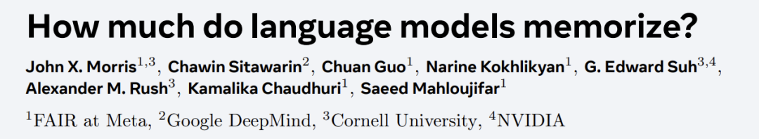 Meta联合Google新作：语言模型到底“记”了多少东西？-CSDN博客