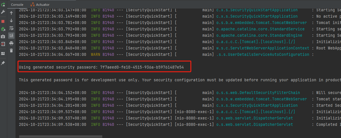 SpringBoot3整合SpringSecurity6(一)快速入门_springboot3 security6-CSDN博客
