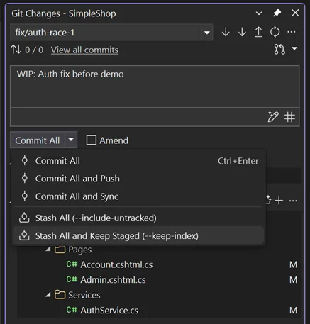 【译】使用 Visual Studio 2026 简化您的 Git 工作流程-CSDN博客