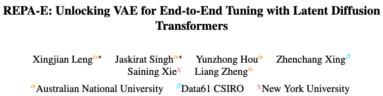 45倍加速+最新SOTA！VAE与扩散模型迎来端到端联合训练：REPA-E让VAE自我进化！_repa-e: unlocking vae for end-to-end tuning with ...