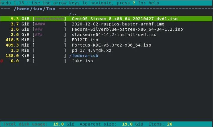 使用 ncdu 检查 Linux 中的空闲磁盘空间_linux ncdu-CSDN博客