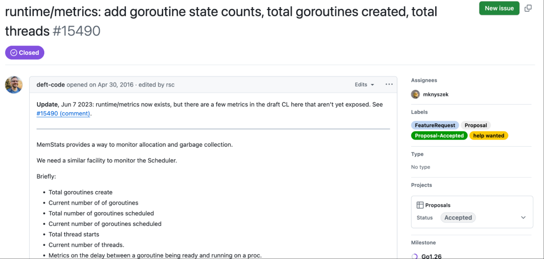 Go1.26 新特性：10年，Goroutine 调度指标终于来了！-CSDN博客