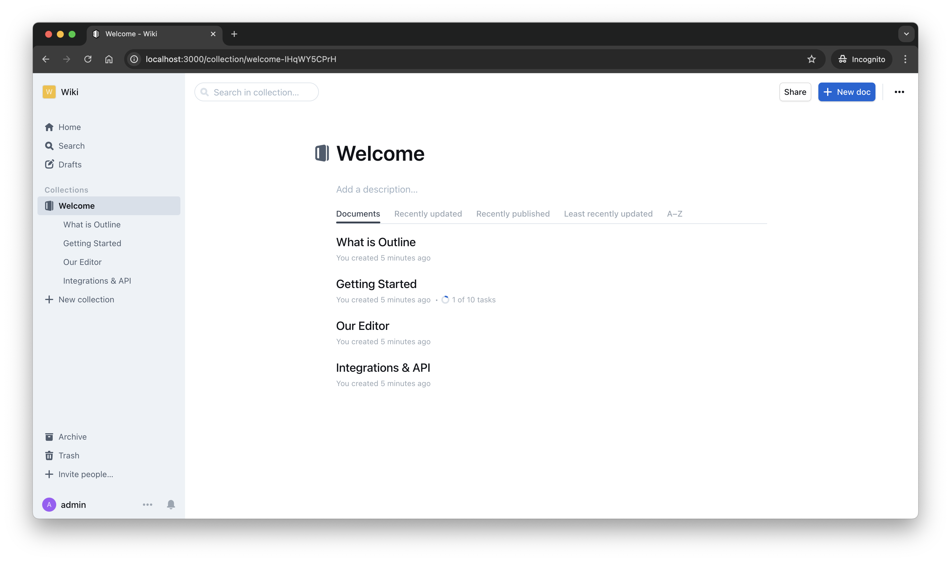 自托管 Outline 维基_outlinewiki-CSDN博客