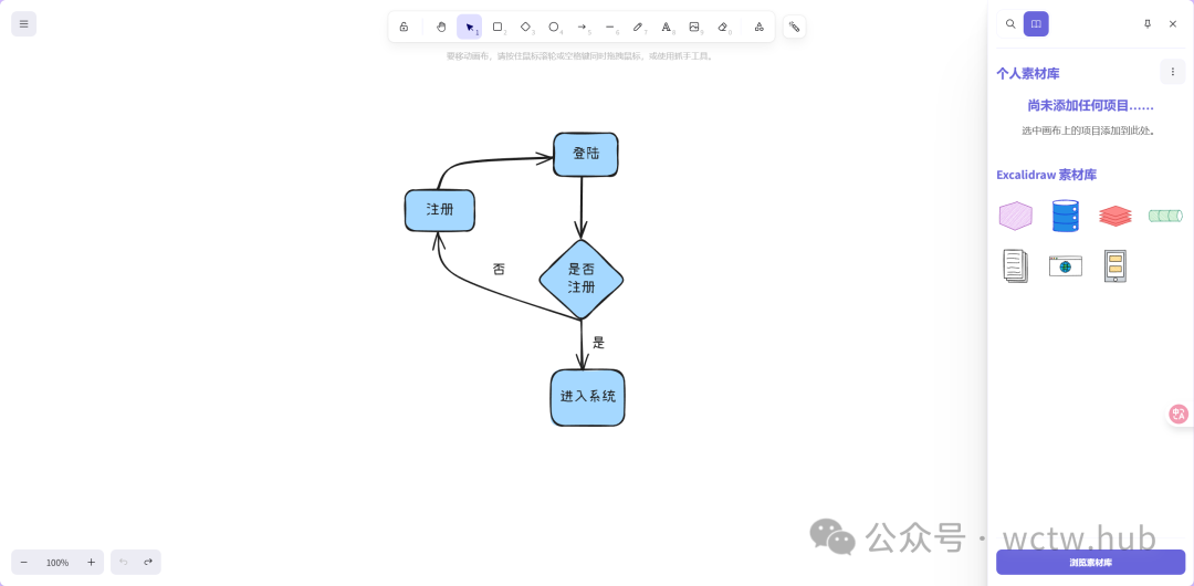 Github 100.2K 的绘图神器！一个手绘效果的办公绘图神器！Excalidraw！_excalldraw-CSDN博客