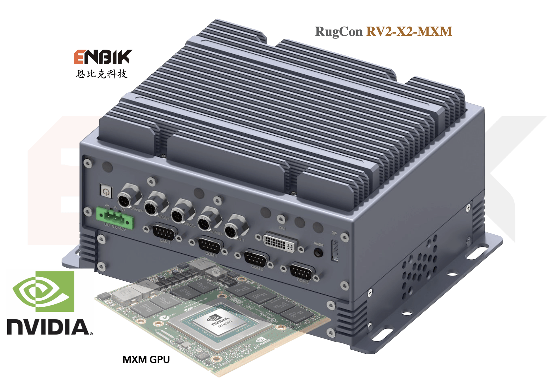 视觉AI赋能 轨道交通, 恩比克协同英伟达MXM GPU显卡力助轨道交通在边缘端展现稳定可靠的AI智能识别和监控,打造“更安全、高效、人本”的 ...