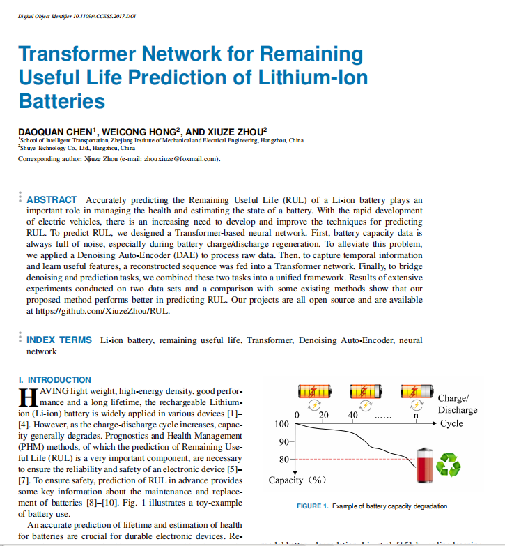 论文复现！-基于transformer的锂电池剩余寿命预测python代码_电池寿命预测用transformer模型-CSDN博客
