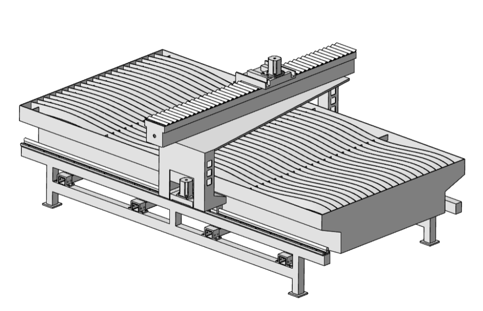 国产三维CAD皇冠CAD（CrownCAD）建模教程：数控等离子切割机