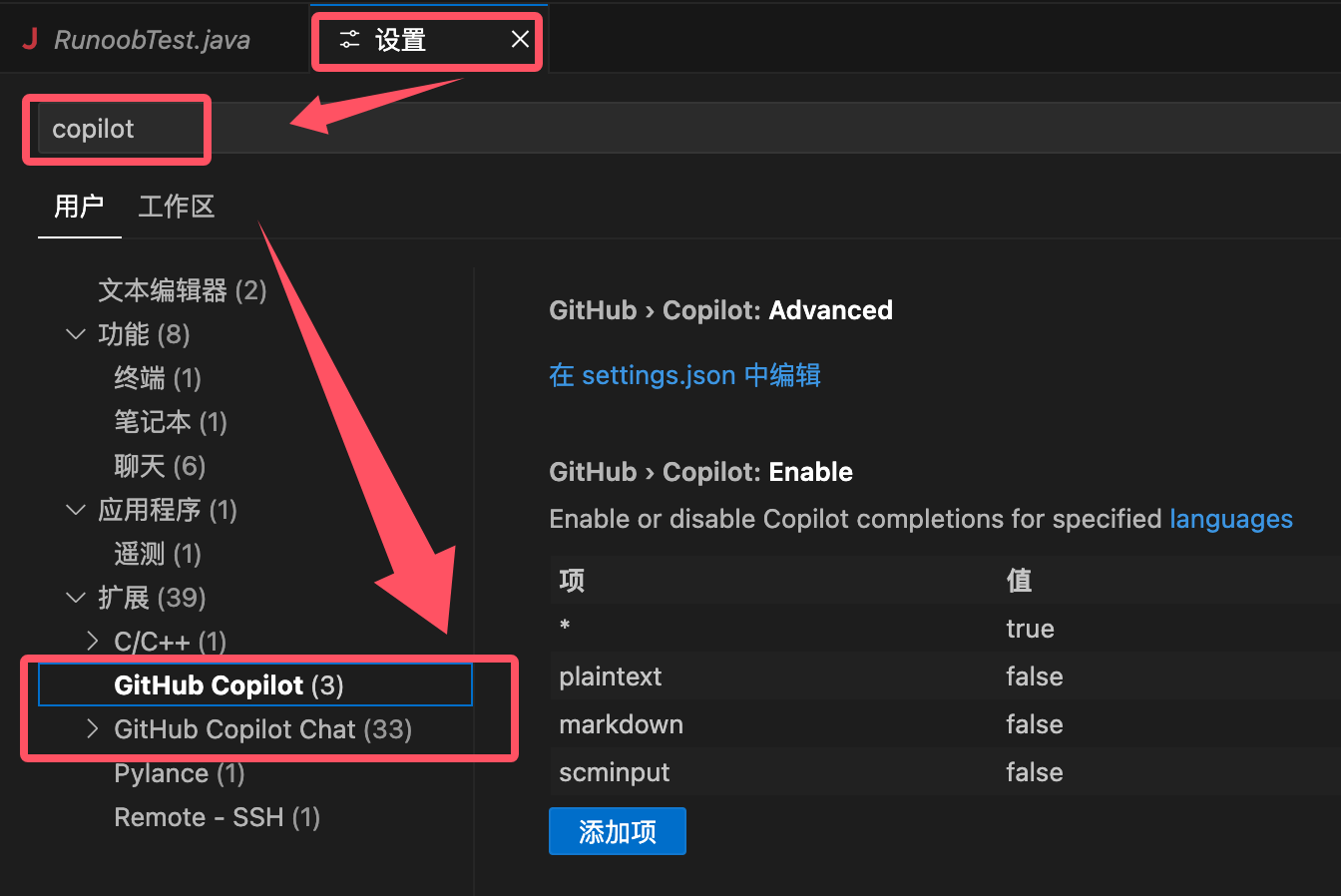 HoRain云--VSCode接入GitHub Copilot_vscode中已经安装了copilot,怎么调出对话窗口-CSDN博客