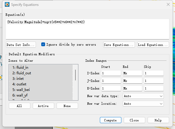 【Tecplot后处理技巧】如何编写公式进行计算Velocity Magnitude计算合速度大小？_tecplot计算合速度-CSDN博客