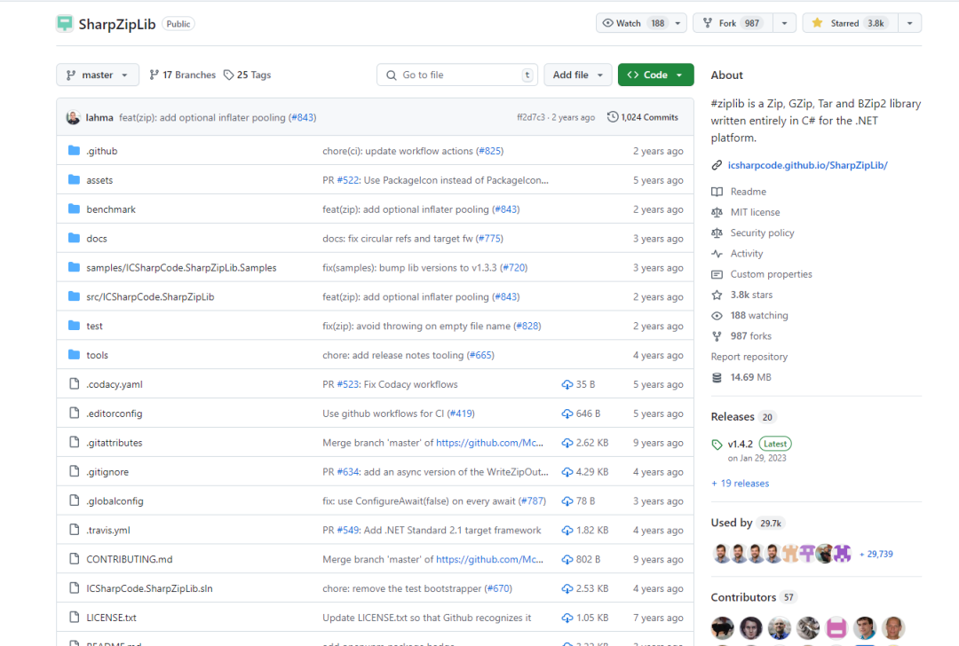 分享 3 个 .NET 开源的文件压缩处理库，助力快速实现文件压缩解压功能！_sharpcompress-CSDN博客