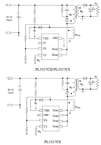 PL3327系列(PL3327CD/CS/CE/CF) 18W AC/DC反激式开关电源芯片方案_pl3327ce引脚功能-CSDN博客