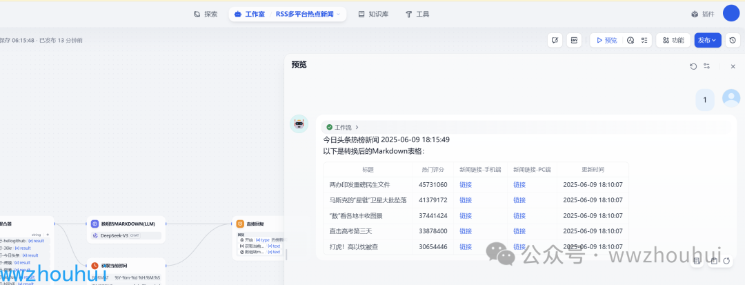 Dify实战：手把手教你用RSS聚合8大平台实时热点，AI自动摘要，新闻效率飙升，建议收藏！-CSDN博客
