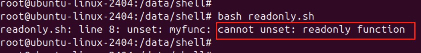 Shell 脚本系统学习 第 10 篇：readonly 只读变量详解_shell readonly变量-CSDN博客