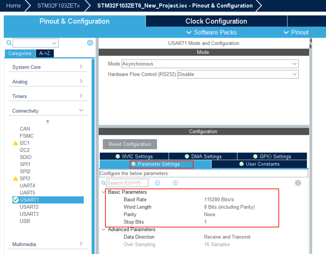 STM32CUBEMX 使用教程4 — 串口 (USART) 配置、重定向 printf 输出_stm32cubemx uart-CSDN博客