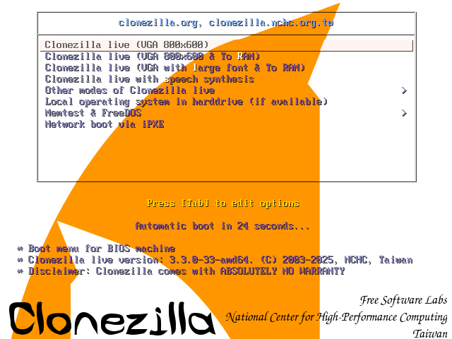 使用再生龙（Clonezilla）备份还原 Debian 13（Linux） 系统_clonezilla-live-3.3.0-33-amd64.iso-CSDN博客