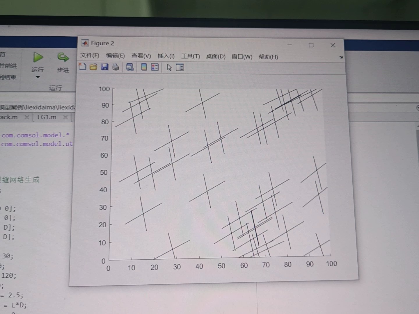 COMSOL MATLAB 代码 二维随机裂隙 2维随机裂隙生成 功能：可以实现多组不同方向-CSDN博客