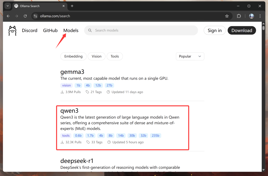 最新最强开源模型 Qwen3 本地运行方法！ Windows+ollama+chatwise，大模型入门到精通，收藏这篇就足够了！-CSDN博客
