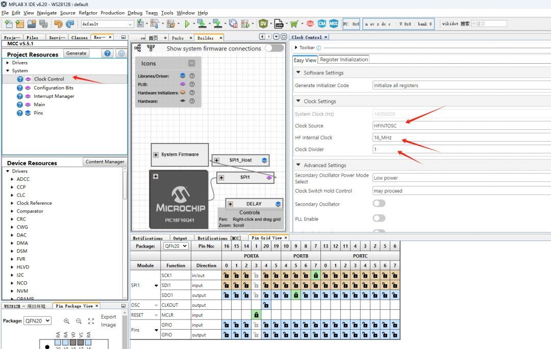 [PIC®/AVR®/dsPIC®产品]使用MCC配置SPI硬件驱动WS2812B灯环_ws2812b驱动 spi-CSDN博客