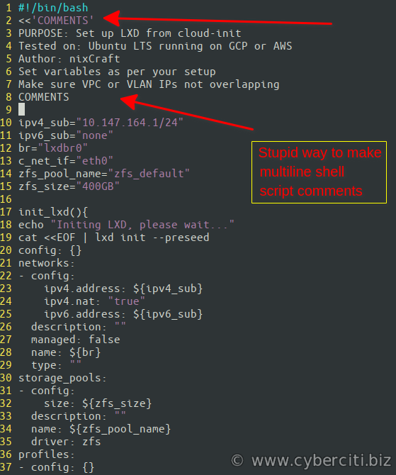 Shell Script Multiple Line Comments under Bash/KSH-CSDN博客