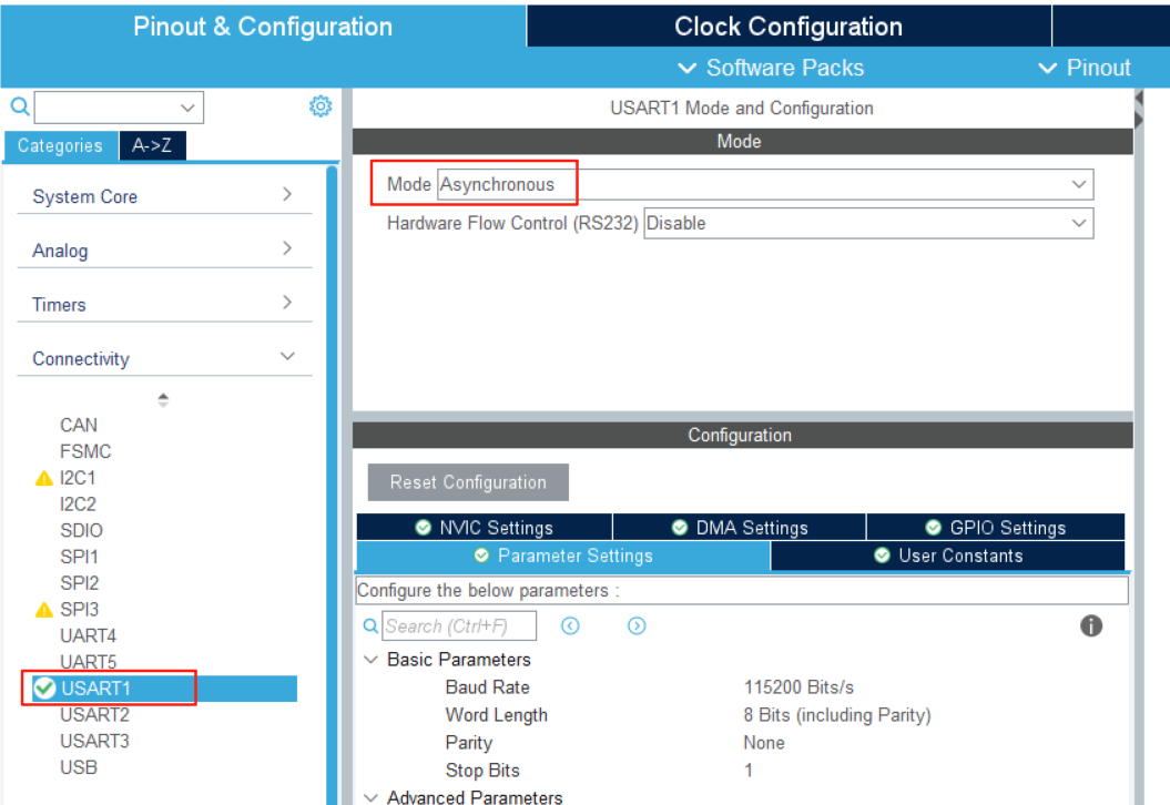 STM32CUBEMX 使用教程4 — 串口 (USART) 配置、重定向 printf 输出_stm32cubemx uart-CSDN博客