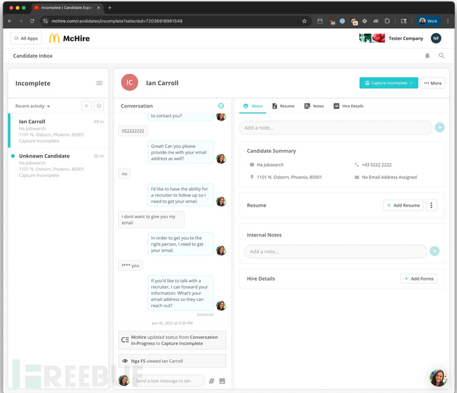 麦当劳AI招聘工具McHire漏洞导致6400万求职者数据泄露-CSDN博客