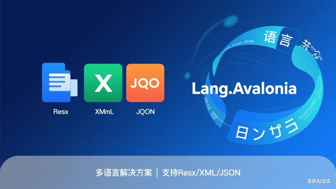 Lang.Avalonia：Avalonia多语言解决方案，无缝支持Resx/XML/JSON三种格式-CSDN博客