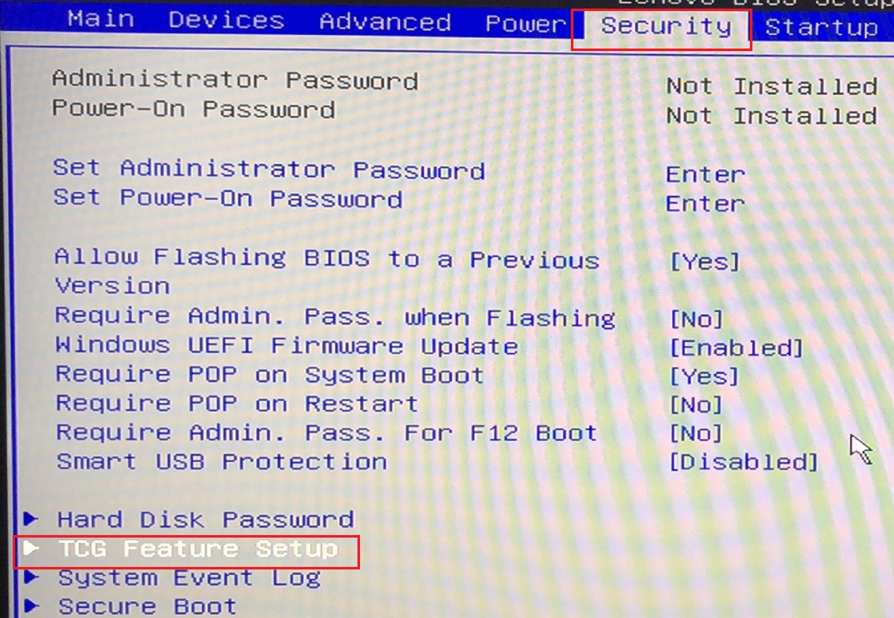 ThinkPad查看是否支持TPM及如何开启和关闭TPM的方法 _tcg feature setup-CSDN博客