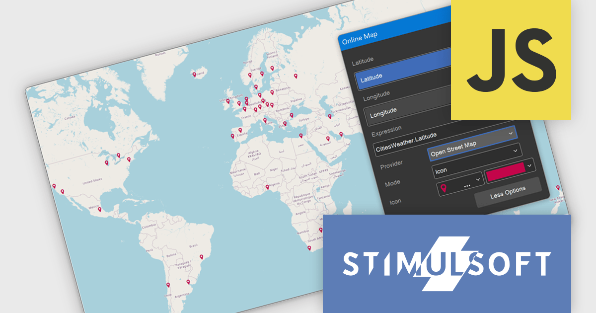 动态地图添加到仪表板-Stimulsoft Dashboards.JS 2025.3.1_open street map 导航在仪表上的应用-CSDN博客