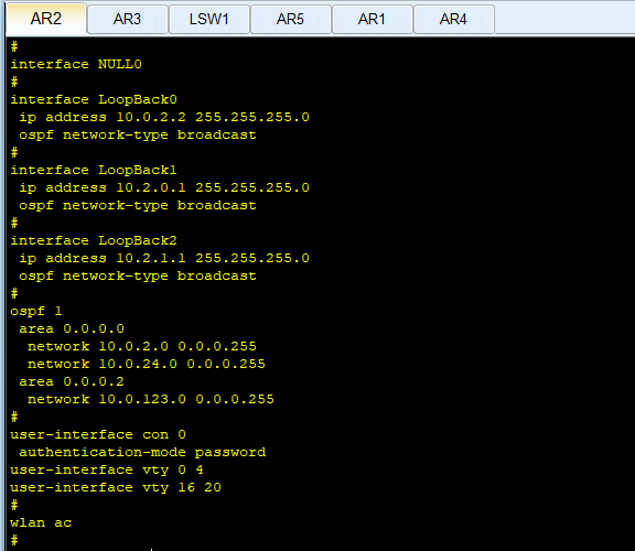HCIP-Datacom-Core 1.2实验 OSPF多区域_华为数通hcie课件ospf-CSDN博客