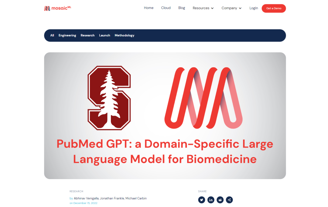 PubMed GPT ： 用于生物医学文本的特定领域大型语言模型_pubmedgpt-CSDN博客