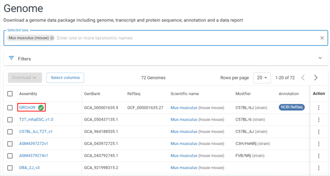 【干货指南】如何查找及选择研究物种的参考基因组_小鼠 genome.fa-CSDN博客