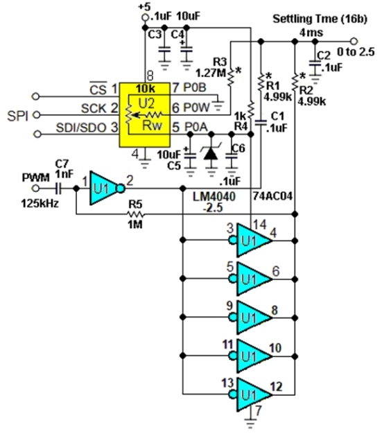 8 位 PWM + 8 位 Dpot = 16 位混合 DAC _快速pwm dac没有纹波-CSDN博客