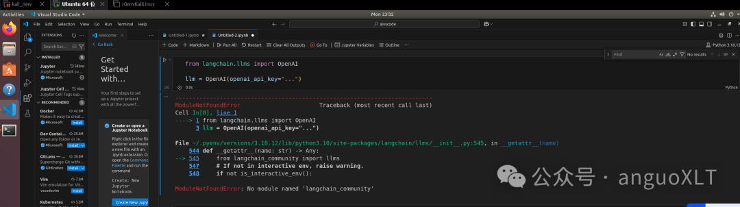 Ai大模型agent LangChain入门环境搭建2025最新_langchain-openai最新版本-CSDN博客