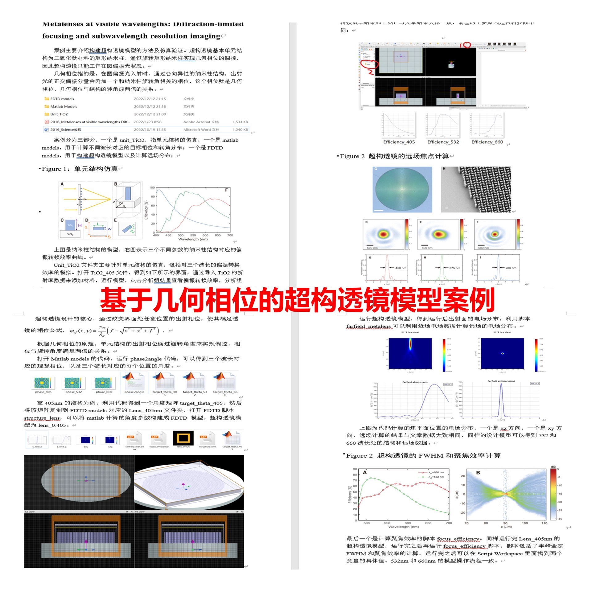 几何相位超构透镜，圆偏振聚焦，超表面 复现：2016年Science ：Metalenses ...-CSDN博客