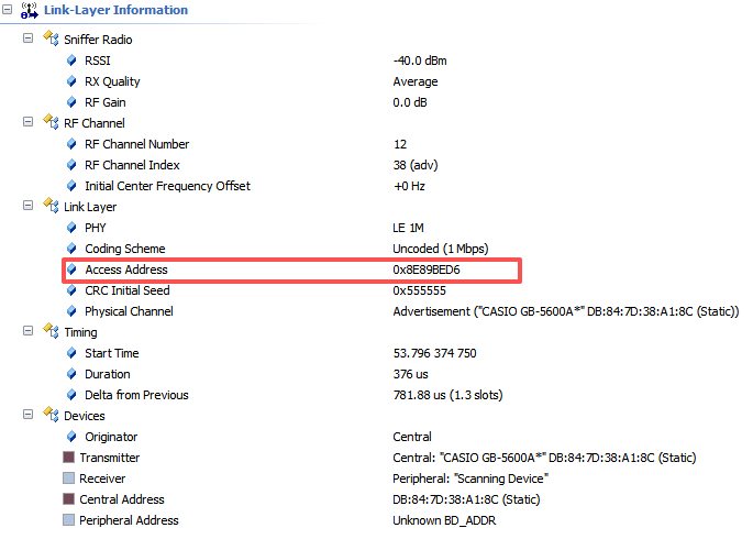 BLE controller LL层air interface packets格式_蓝牙access address-CSDN博客