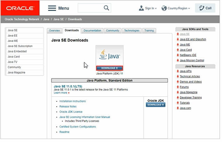 Java JDK11的下载和安装详解教程_java jdk11下载-CSDN博客